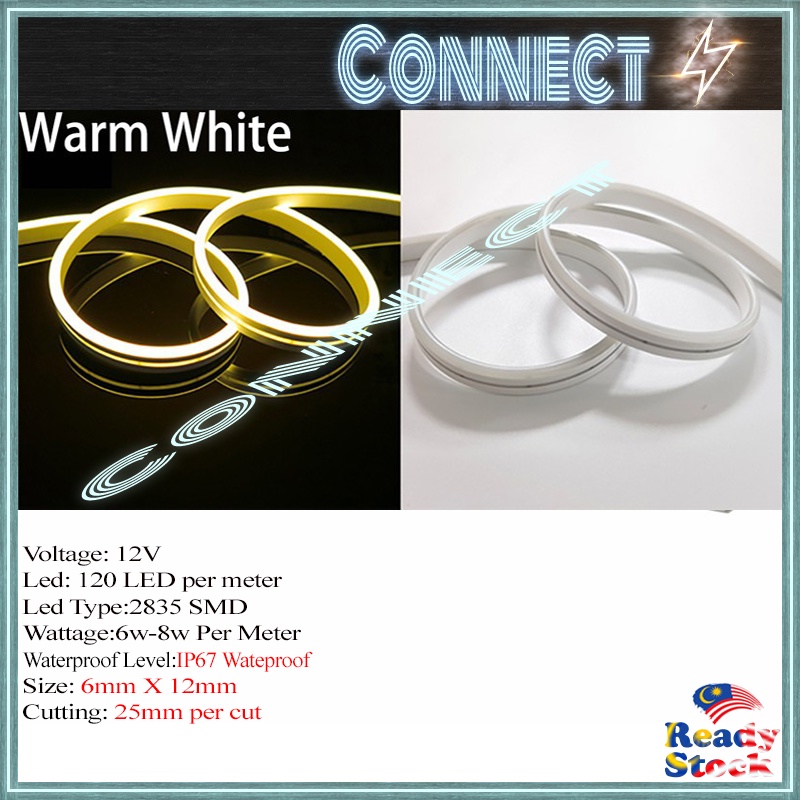 Neon Led Strip Light 12v 6mm x 12mm Led Neon Light 12V Neon Light ...