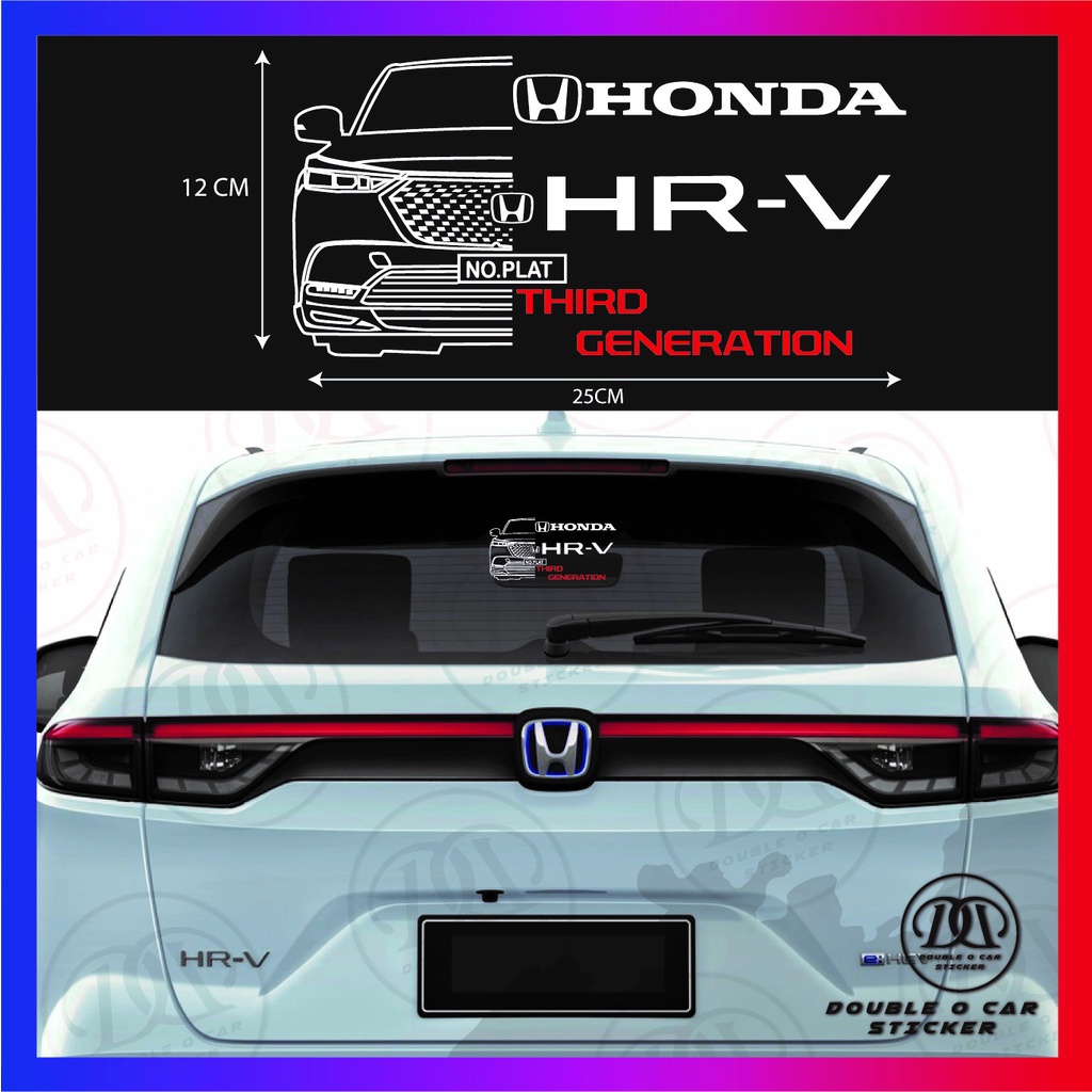 [Ready stock]Honda hrv third generation line shape car sticker KI00571 ...