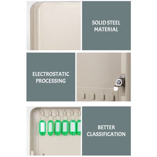 Key Holder Box Metal Key Box Wall Home Key Storage Box Kotak Kunci ...