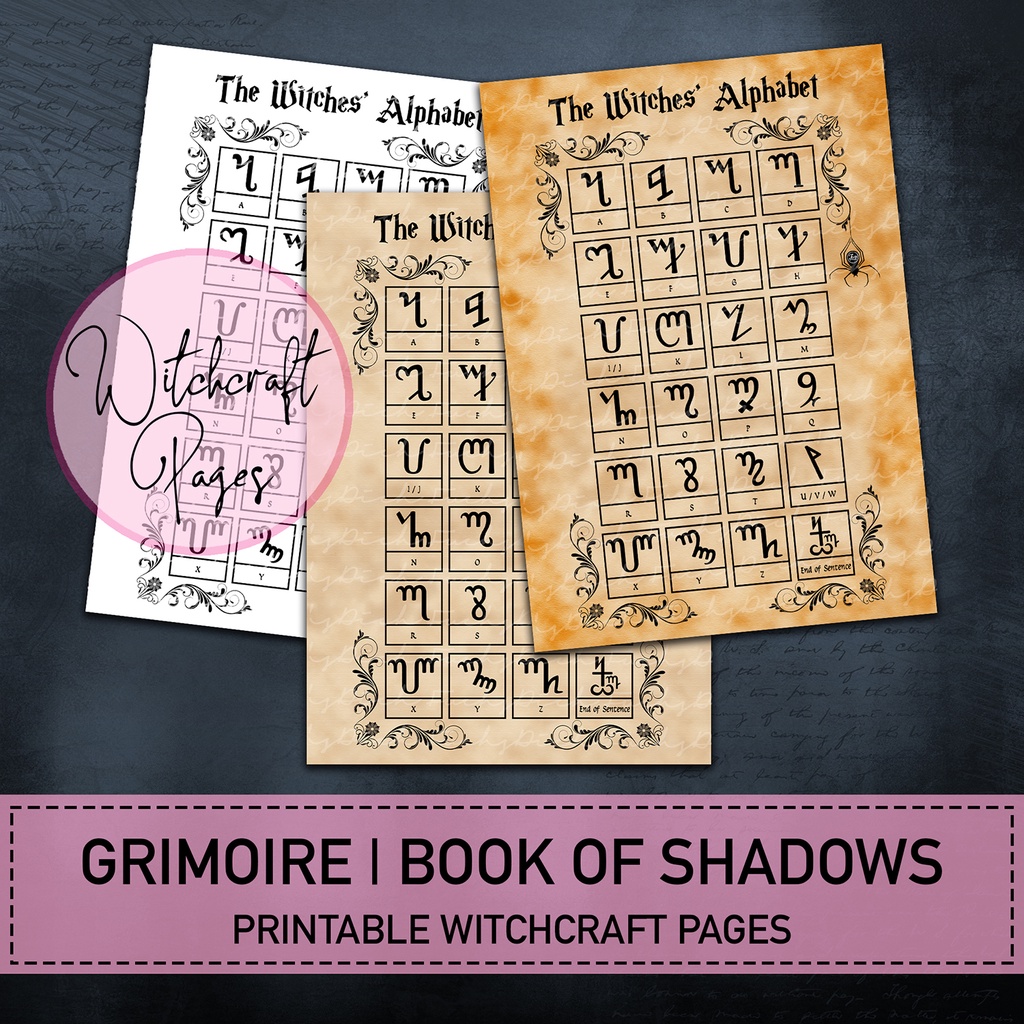 FuchsDich Printable The Witches' Alphabet Witchcraft Pages | PDF File ...
