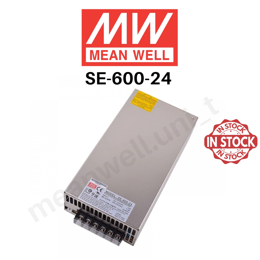 Mean Well SE-600-24 24V 600W 25A Single Output Switching MeanWell Power ...