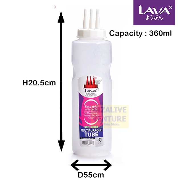 Lava Sauce Bottle 360ml | Sauce Squeezer | Sauce Squeezer | Plastic ...