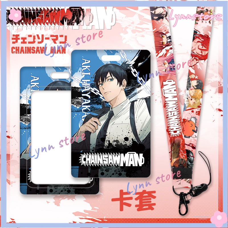 Chainsaw Man Anime Lanyard Denji Reze Makima Cartoon Neck Strap ID Card ...