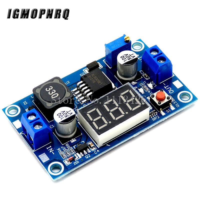 DC-DC XL6009 Digital Boost Step Up Power Supply Module Adjustable 4.5-32V to 5-52V Step-up ...