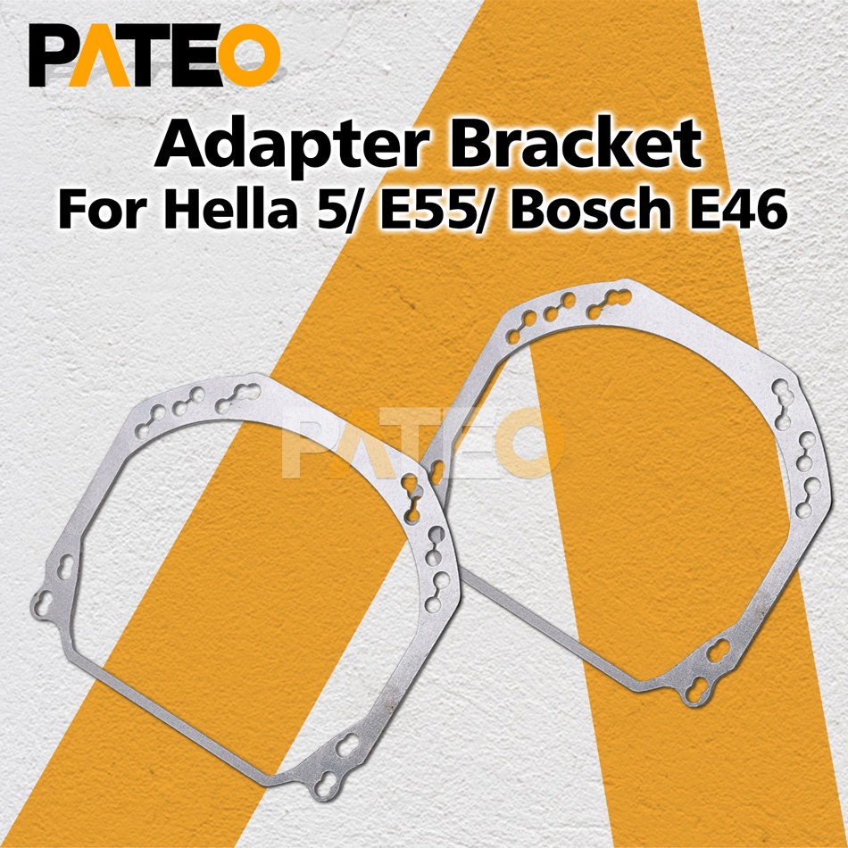 Headlight Lens Mounting Frame Adapter Bracket For Hella 2 3R G5/E55/E46 ...