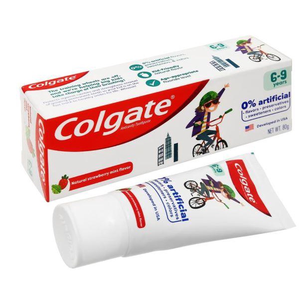 Colgate Children Toothpaste Mint Strawberry Flavor 80g (6-9 Years Old ...
