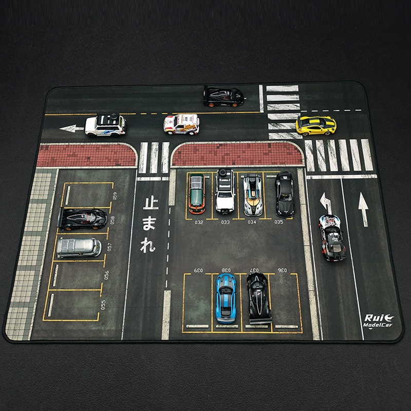 1/64 Parking Lot Mouse Pad Mat Model Car Vehicle Scene Display Large ...