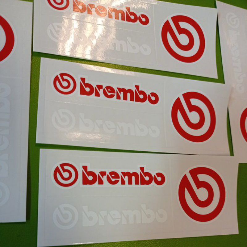 sticker set original Brembo racing. 100% original dari brembo | Shopee ...