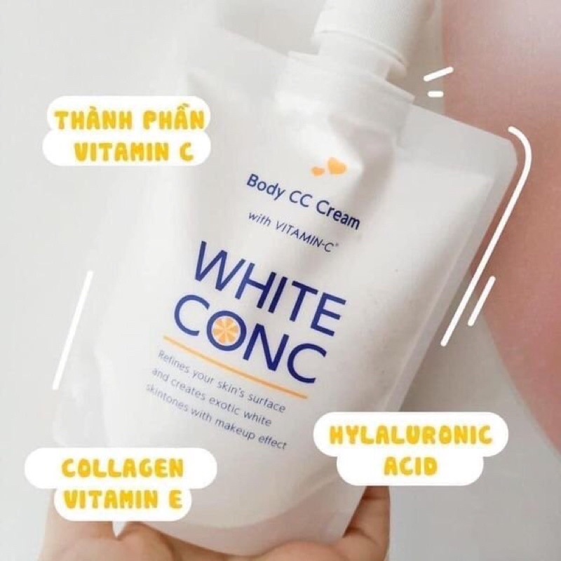 White Conc Cc Cream body Whitening body Tone Lifting body 200g Japan ...