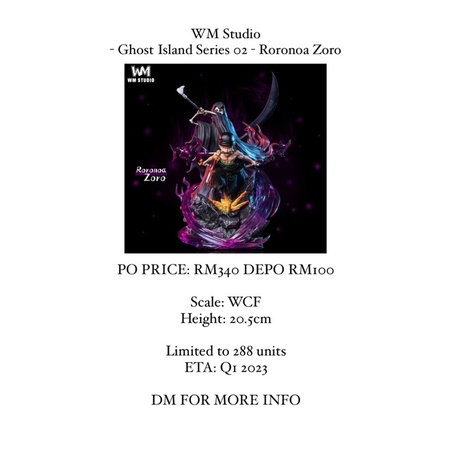 WM Studio - Ghost Island Series 02 - Roronoa Zoro | Shopee Malaysia