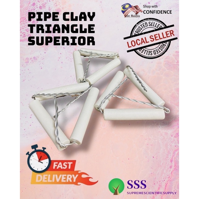 🔥[Ready stock]🔥Pipe Clay Triangle 2” Superior | Shopee Malaysia