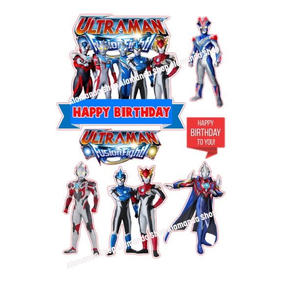 ULTRAMAN (EDIT NAME)CAKE TOPPER | Shopee Malaysia