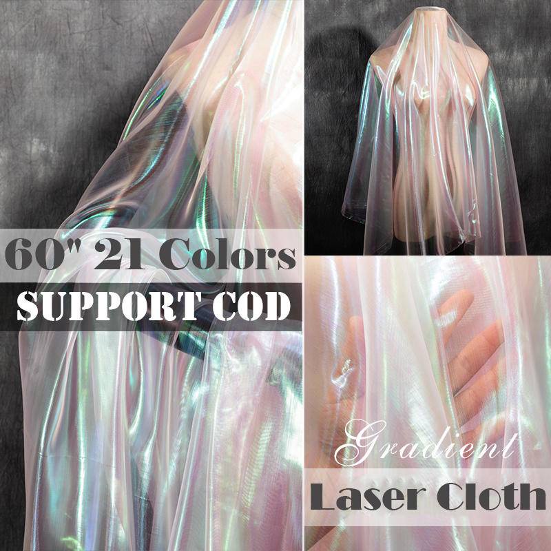 [READY STOCK] Unreal color laser cloth transparent color designer ...