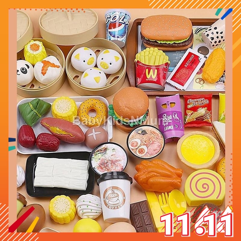 Pretend Play Food Toys Kitchen Appliances Set Role Play 56 84 88 Piece ...