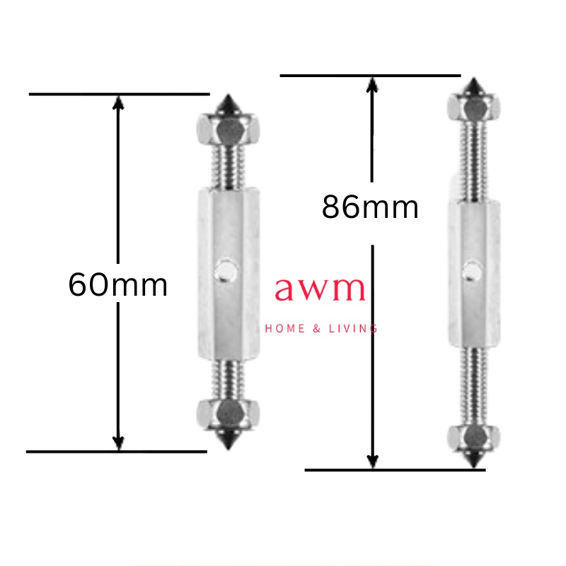 AWM 10PCS 86 Type Switch Box Socket Cassette Screws Support Rod Wall ...