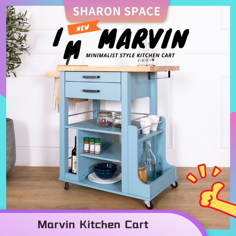 [SALES] MARVIN Kitchen Cart / Kitchen Trolley / Kitchen Island / Troli ...