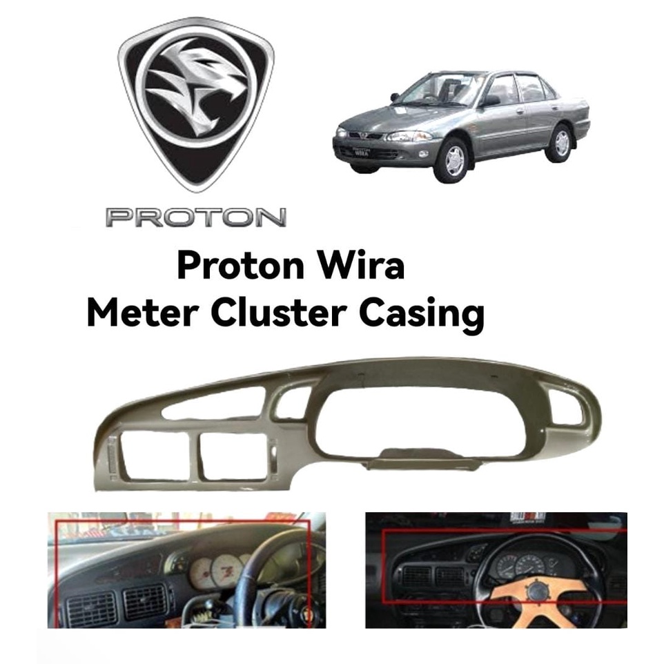 Proton Wira Dashboard Meter Cluster Casing Cover Silver Colour Original ...
