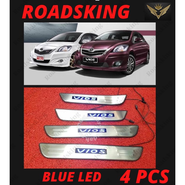 TOYOTA VIOS 2006-2012 NCP93 Side Steel Plate Door Side Step with LED ...