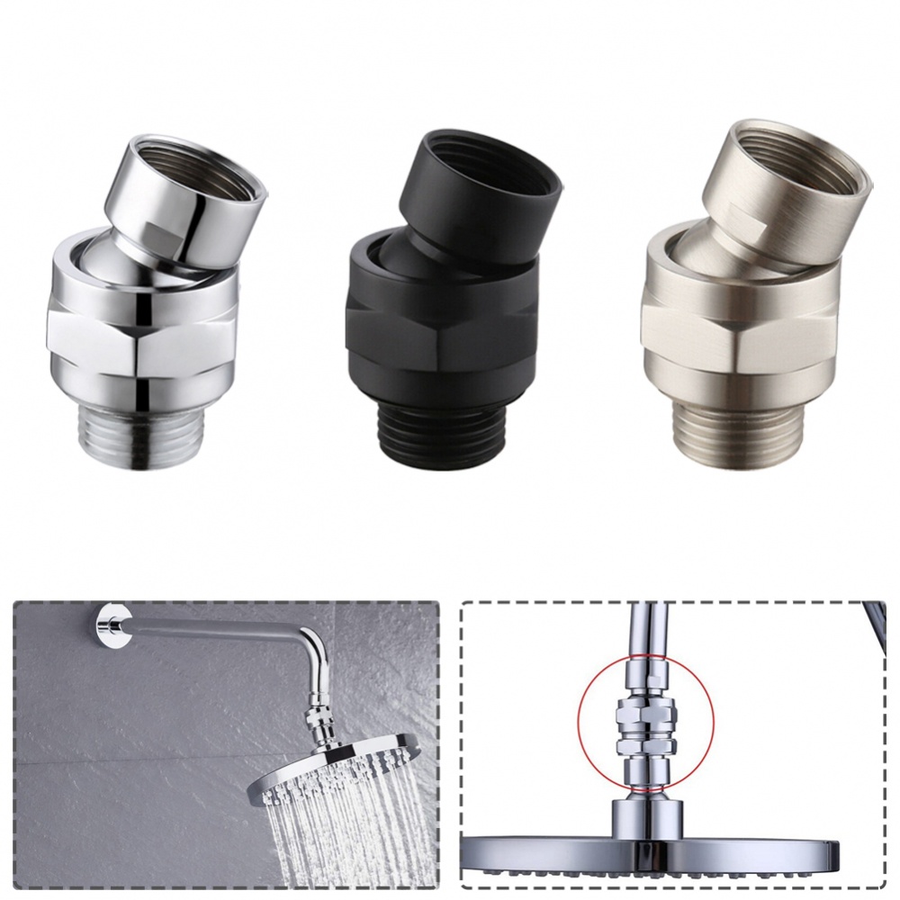 Shower Connector Ball Joint Accessories Adjustable G1/2\" Thread Shower ...