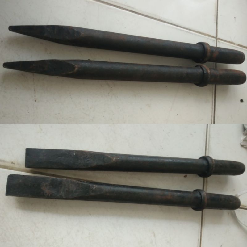 Pneumatic Chisel/Jack Hammer Chisel/Pick Rod Chisel G15 350mm | Shopee ...