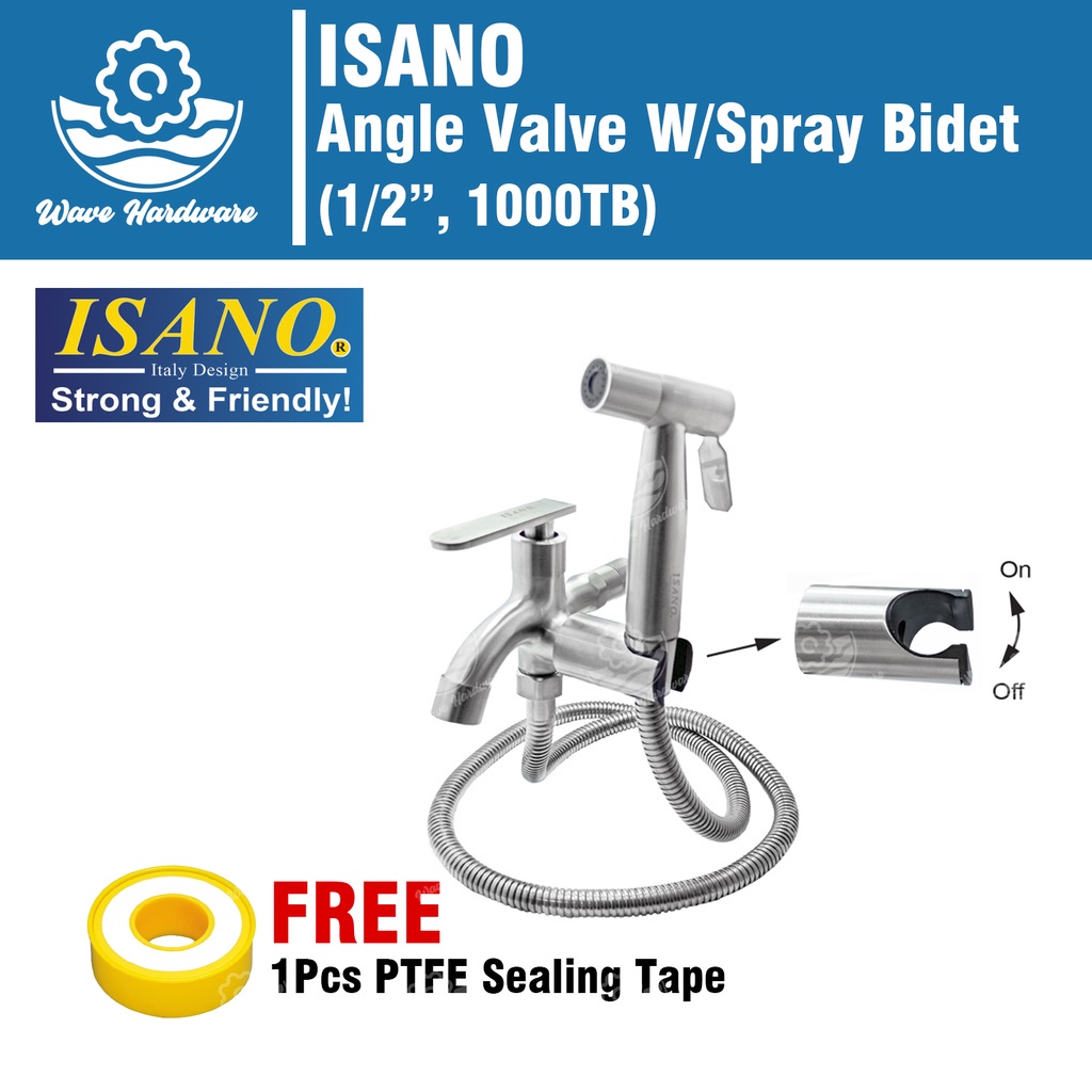 ISANO Angle Valve W/Spray Bidet (1/2 Inch, 1000TB) | Shopee Malaysia