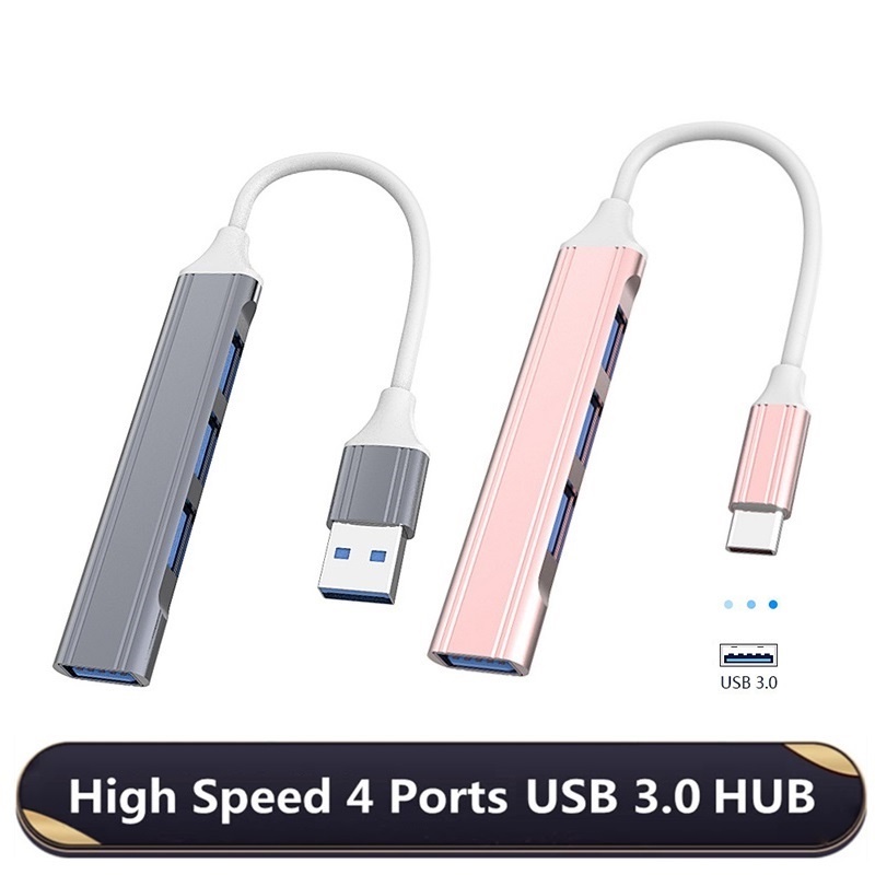 New USB 3.0 Hub Type C Hub High Speed Type-C To USB Splitter 5Gbps For PC Computer Accessories 4 ...