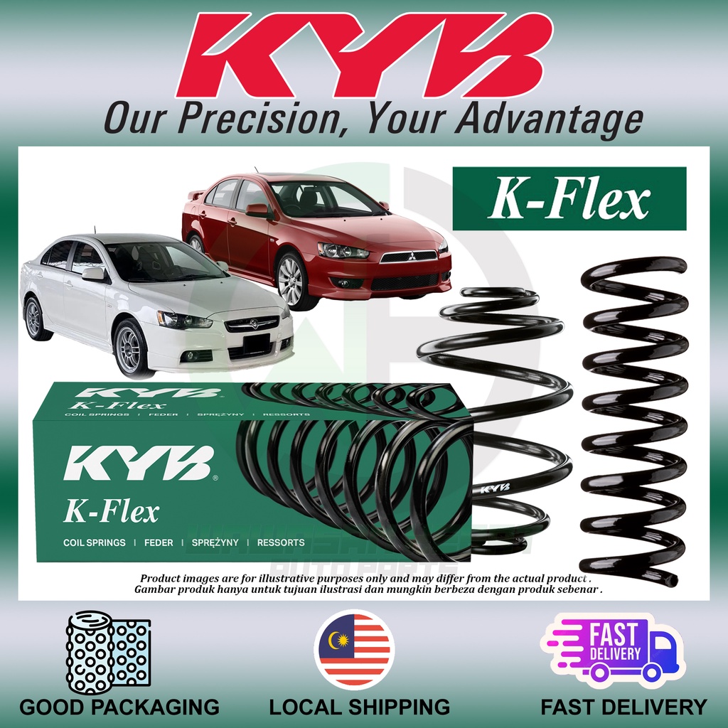 Proton Inspira , Mitsubishi Lancer GT Front / Rear Coil Spring Heavy Duty Kayaba KYB K-FLEX ...