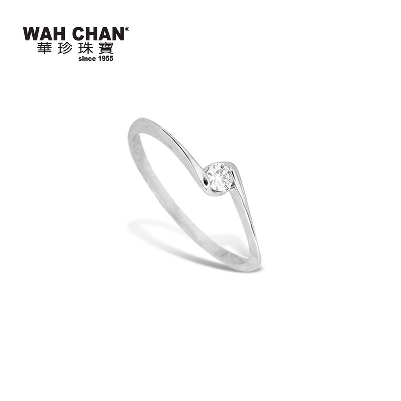 WAH CHAN White Gold Diamond Ring R3K01603-C01 | Shopee Malaysia