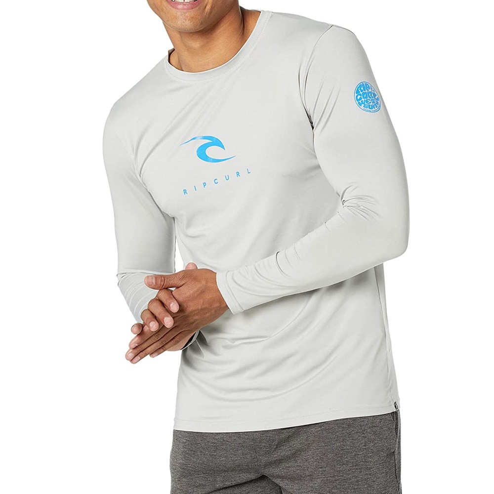 Rip Curl Surf Clothing Mens Rash Guard Long Sleeve UV Sun Body Skins ...