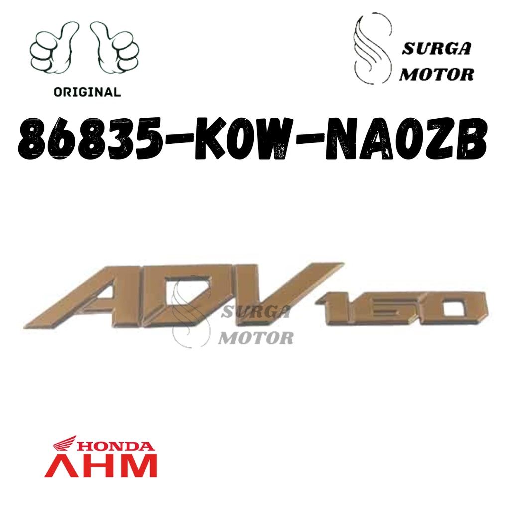 Emblem Sticker Sticker Body Paste Writing ADV160 Type 2 Gold ADV 160 ...