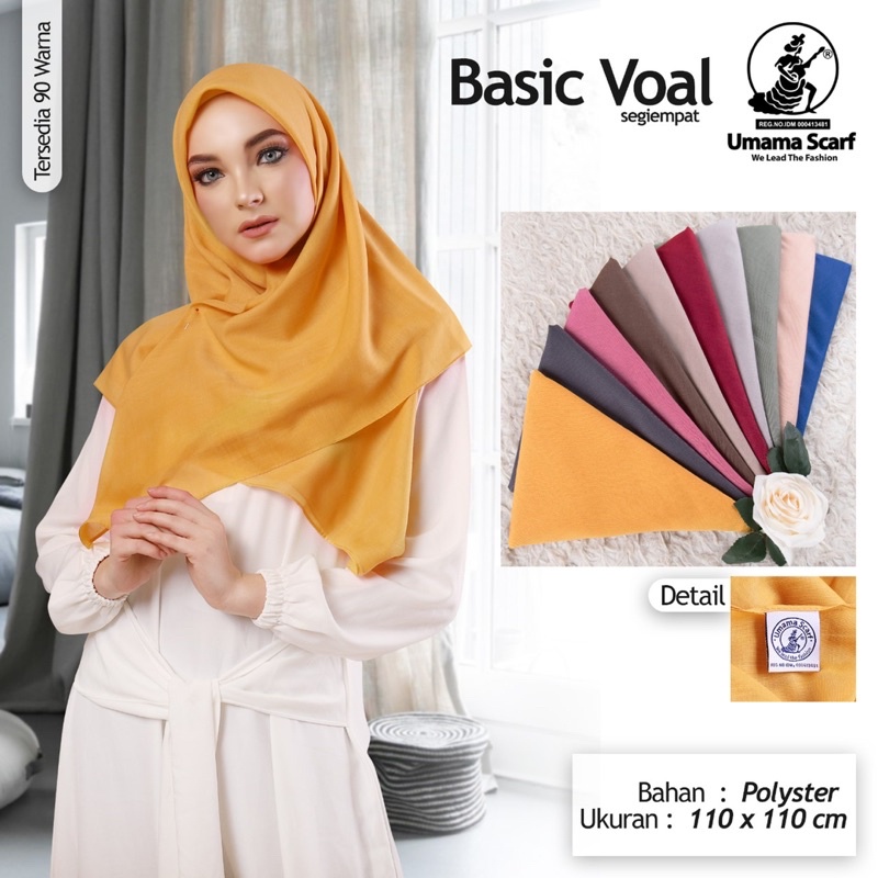 Jilbab Basic Sewing Scarf/Basic Exclusive Jilbab Hijab Veil 110x110cm ...