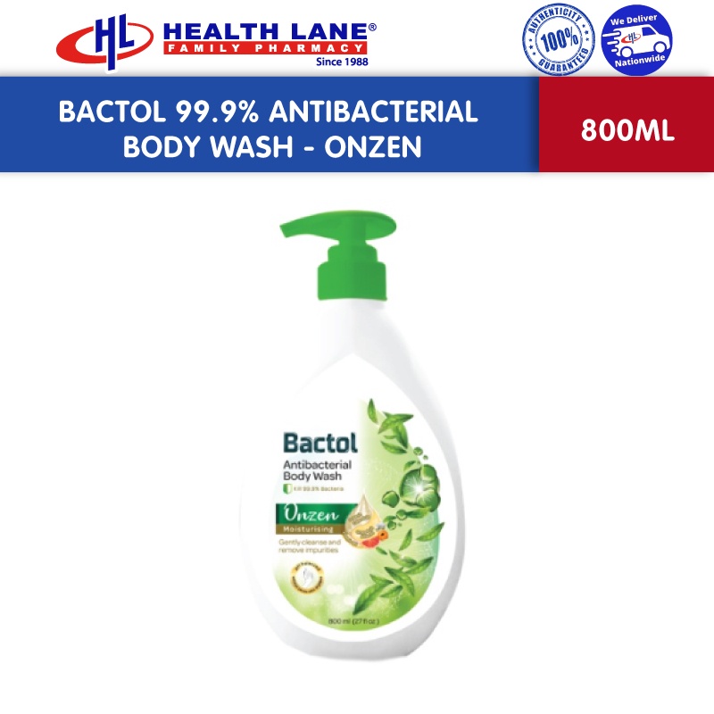 Bactol 99.9% Antibacterial Body Wash - Onzen (800ml) | Shopee Malaysia