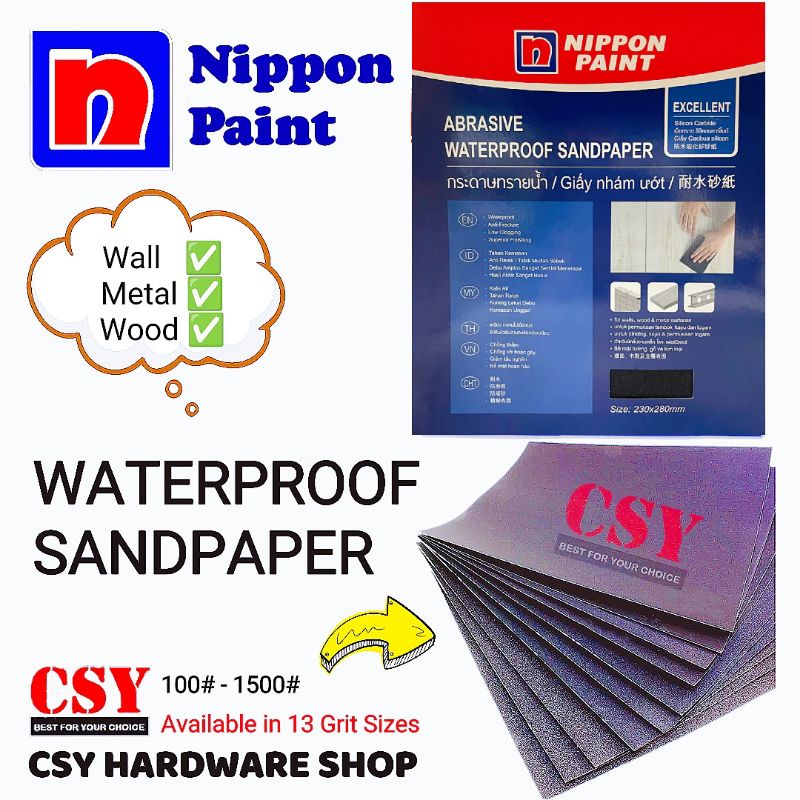 Nippon Waterproof Sandpaper/ Kertas Pasir baik | Shopee Malaysia