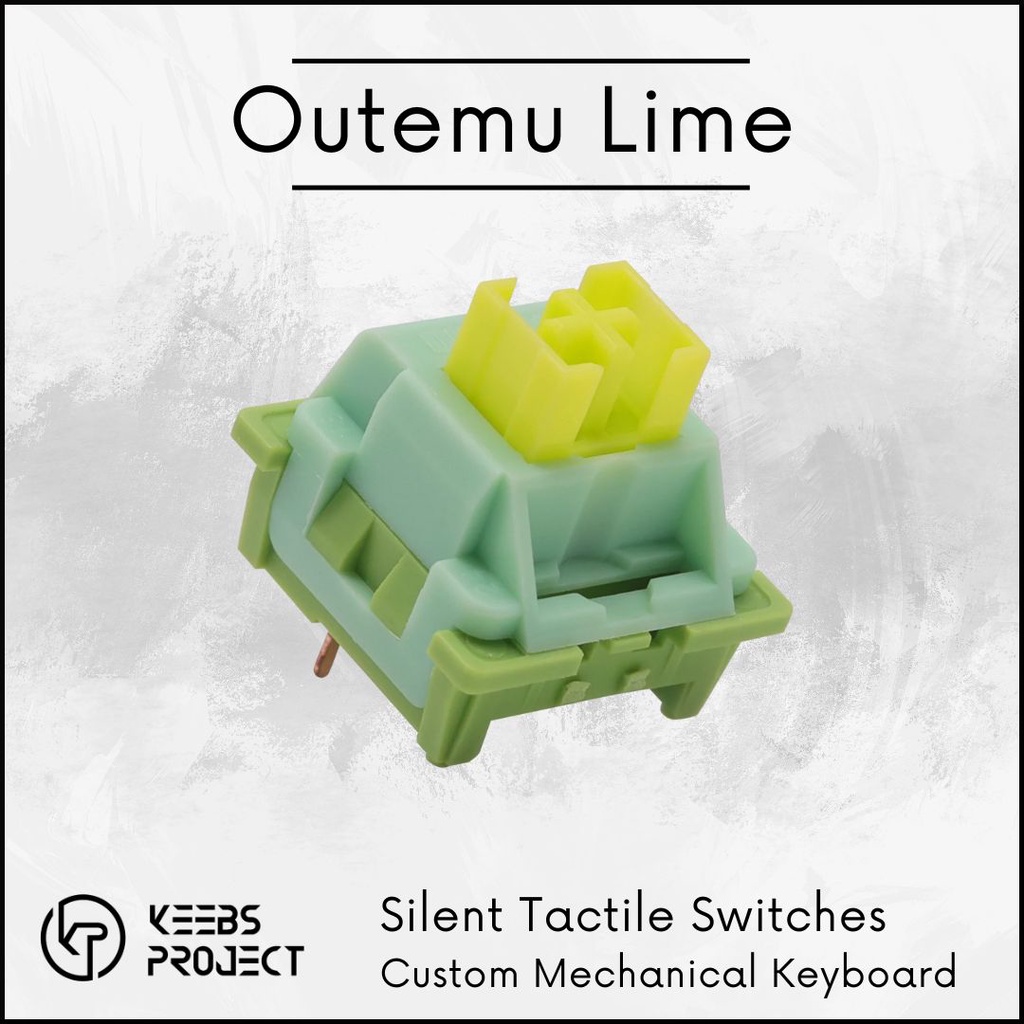 [READY STOCK] Outemu Lime Silent Tactile Switches (3-Pin) – Ideal for Office Use | Mechanical ...
