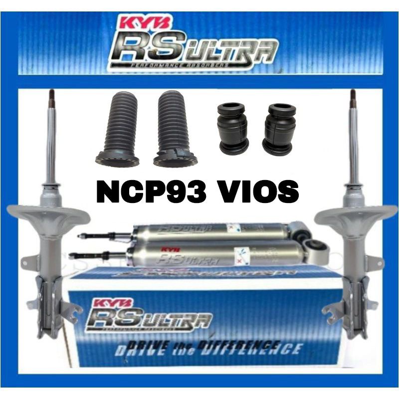 EL KYB RS ULTRA TOYOTA VIOS NCP93 ( 08-2013 ) SHOCK ABSORBER FRONT / REAR 1SET=4PCS KAYABA HEAVY ...