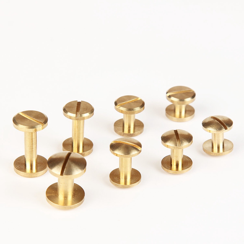 WUTA Arc Solid Brass Button Ball Head Stud Screw Nail Round Head Stud Screw Nipple Rivet Studs ...
