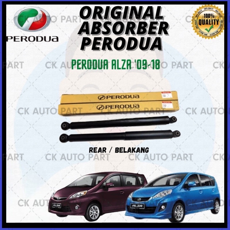 PERODUA ALZA ABSORBER ORIGINAL FRONT DEPAN REAR BELAKANG 100% NEW BARU ...