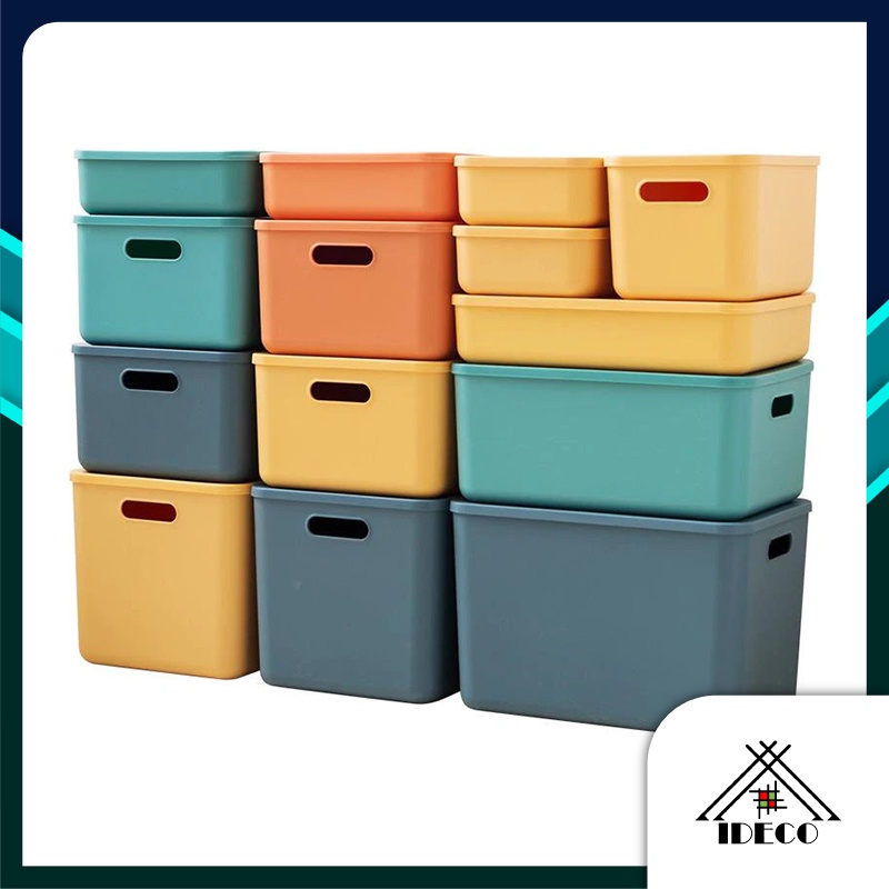 iDECO Multipurpose Plastic Storage Box Organizer Basket Home Kitchen ...