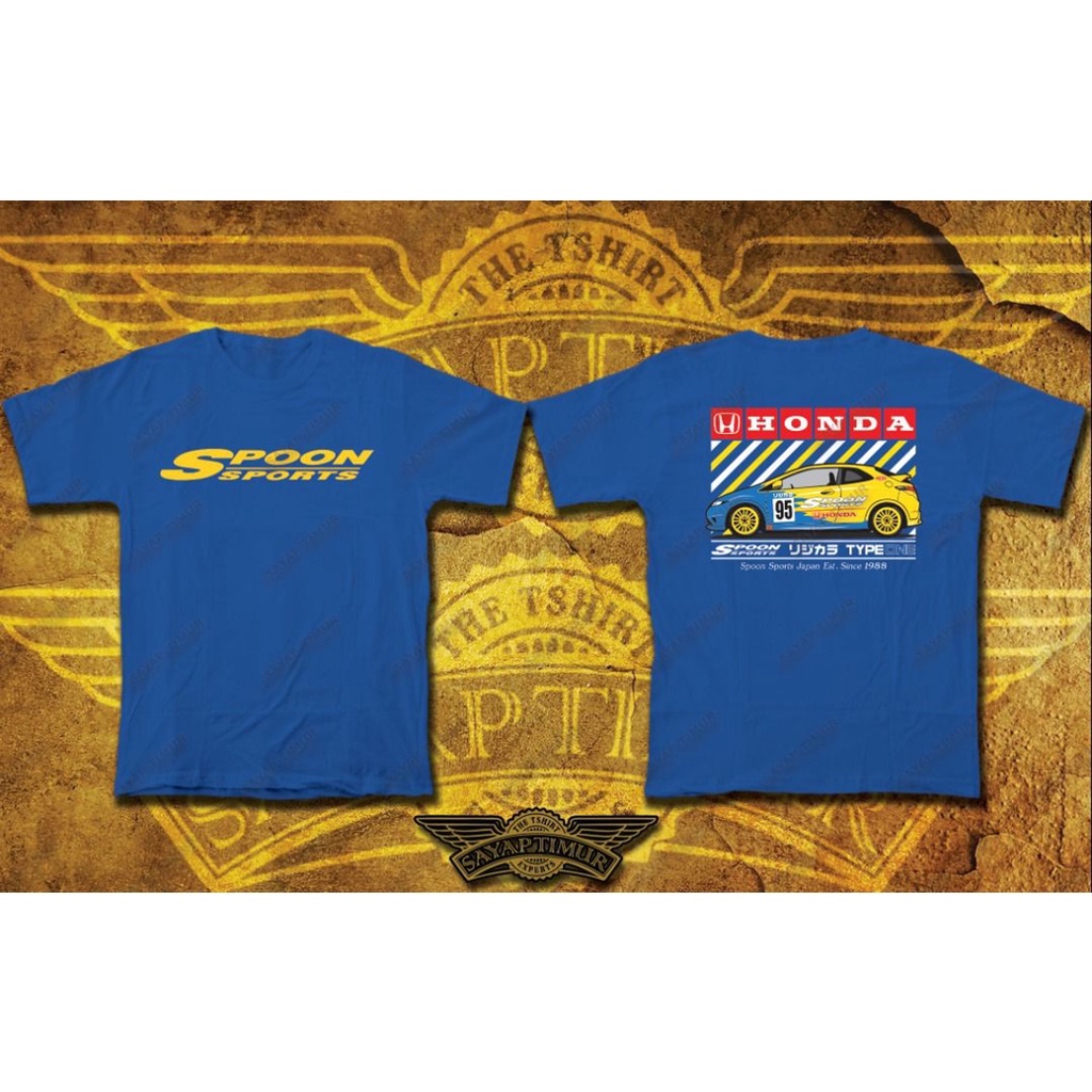 Spoon Sports Honda Civic FN2 FN2R TYPE R Limited *D2 (Royal Blue Tshirt ...