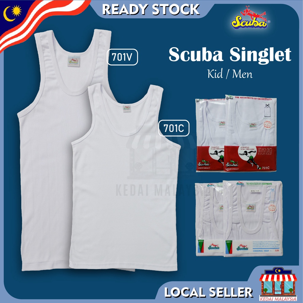 Scuba Men's Singlet Inner wear/ Boy Singlet Inner Wear #701C #701V ...
