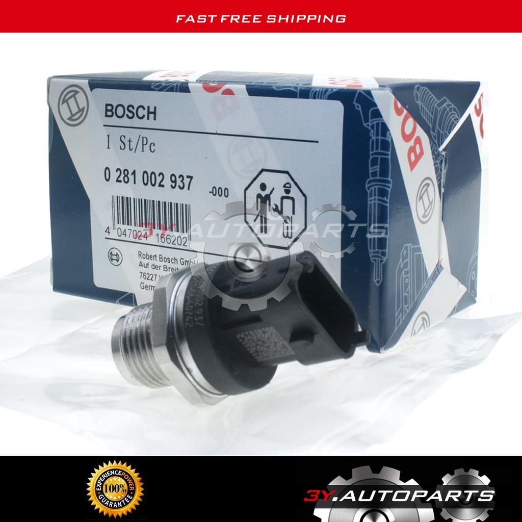 Genuine #0281002937 FUEL RAIL BOSCH PRESSURE SENSOR (3 PINS ...