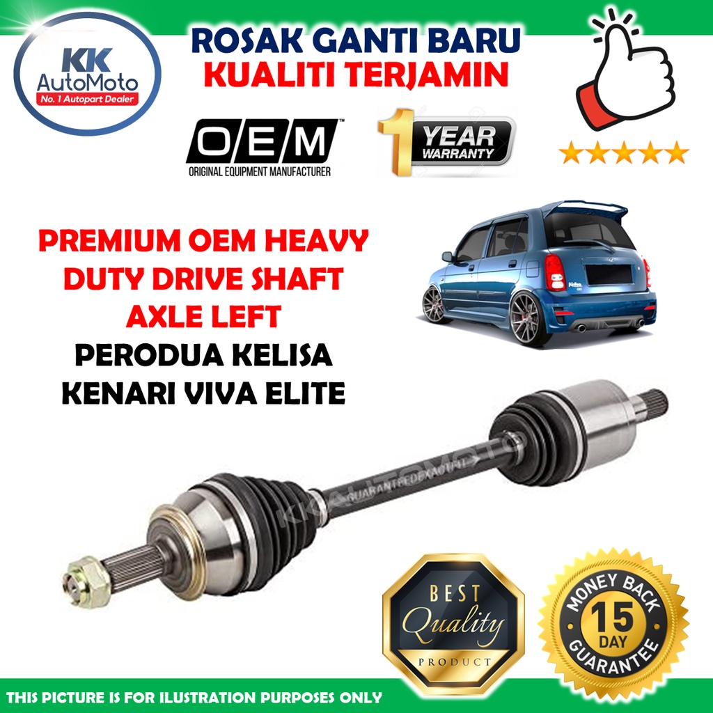 Perodua Kenari Kelisa 1.0 Viva Elite Premium OEM Heavy Duty Left Drive ...