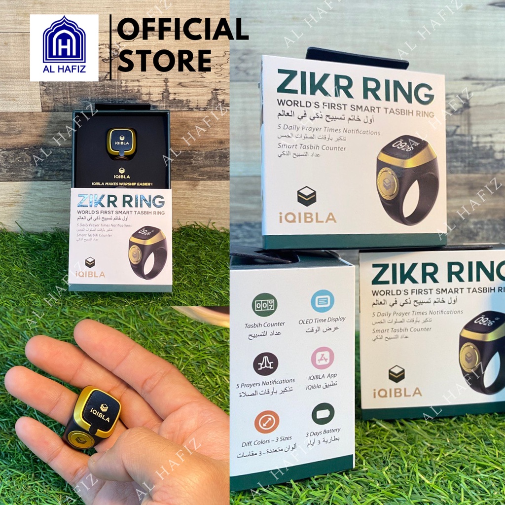 iQIBLA ZIKR RING WOLRD'S FIRST SMART TASBIH /TALLY COUNTER RING /ZIKR RING LITE | Shopee Malaysia