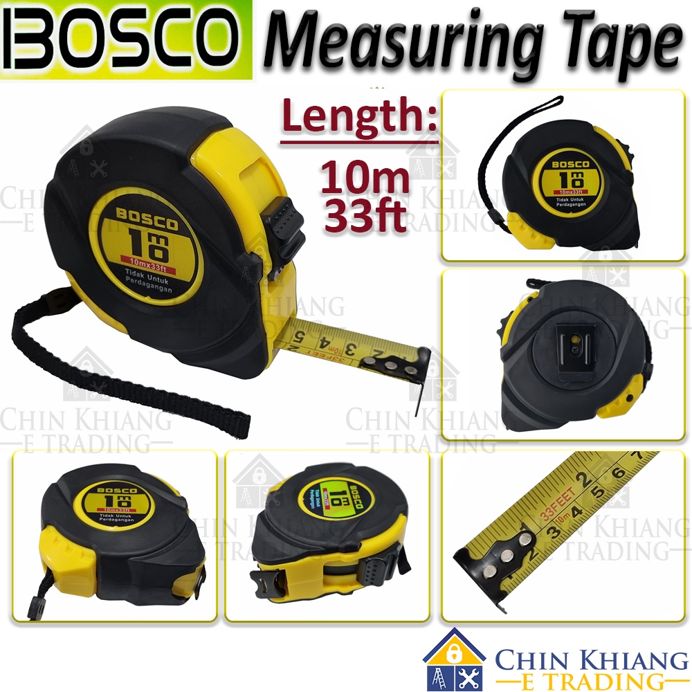 Bosco BS1033 Measuring Tape Drop Proof Heavy Duty Rubber Sleeve | Tape ...
