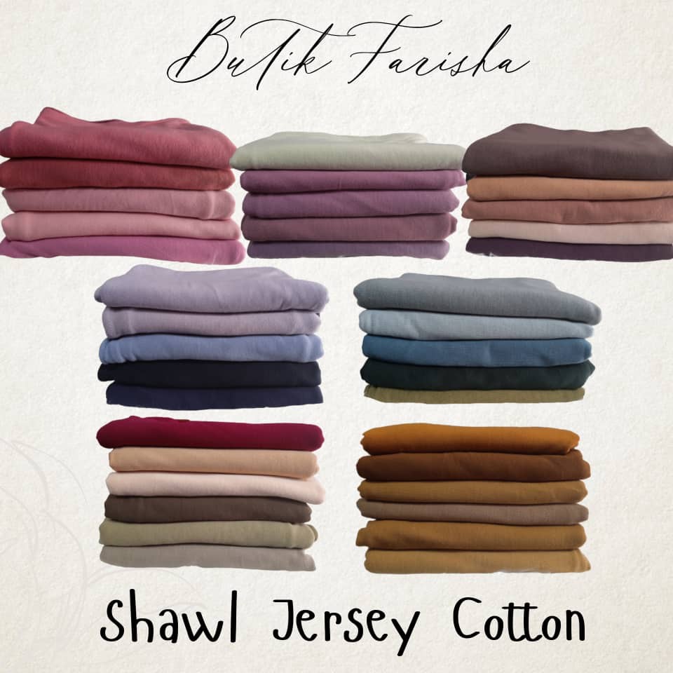 Shawl Malas Jersey Cotton | Shopee Malaysia