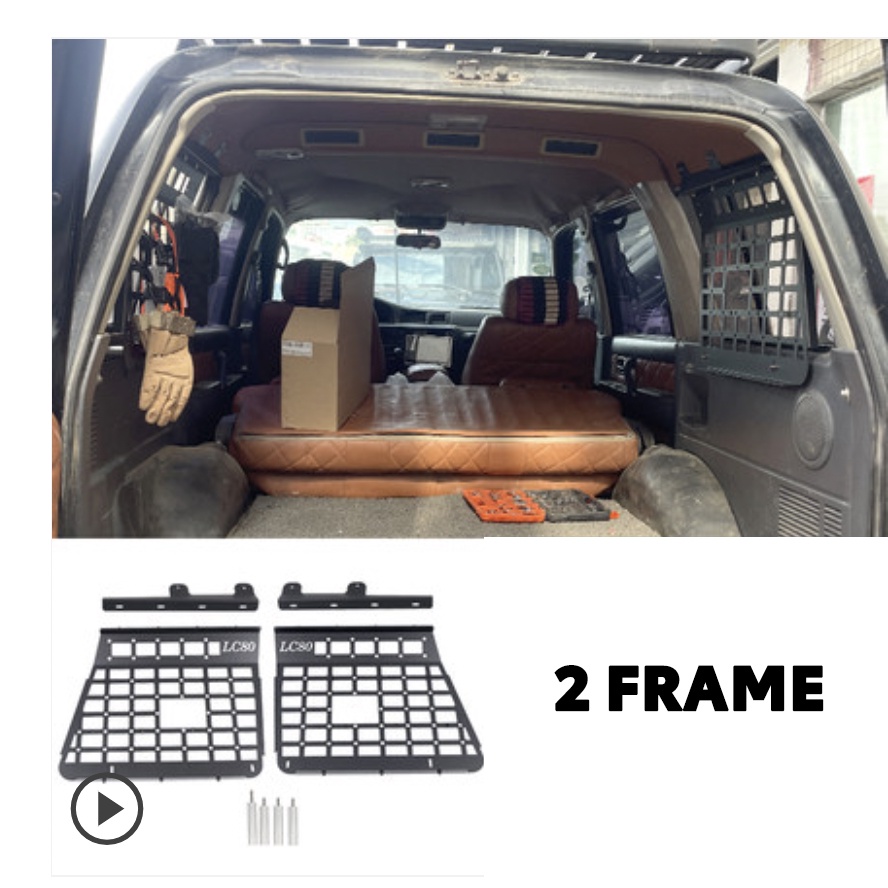 Toyota LC80 Ninja accessories 4500 rear window steel frame for off-road ...