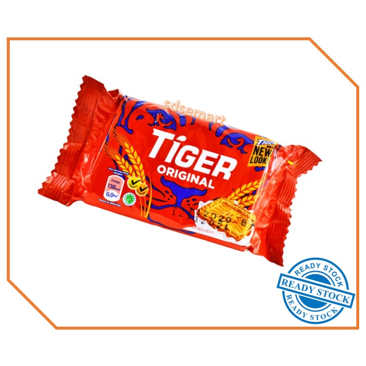 Biskut Tiger Biscuits Original Flavour Biskuat 60g Twin Pack | Shopee ...