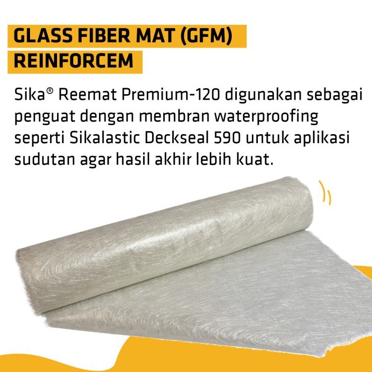 (CUT SIZE 1M-10METRE) ORIGINAL SIKA REEMAT PREMIUM 120G GLASS FIBER MAT ...