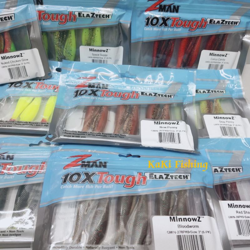 Zman MinnowZ 3'' soft plastic zman minnow SP Zman | Shopee Malaysia
