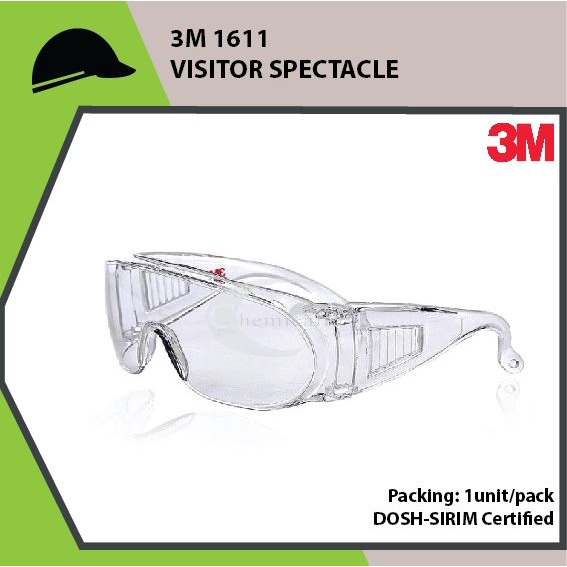 3M 1611 VISITOR SPECTACLE (CLEAR LENS) | Shopee Malaysia